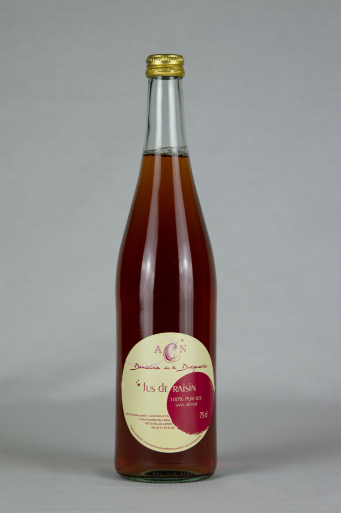 Jus de raisin : 100% pur jus - Domaine de la Ducquerie
